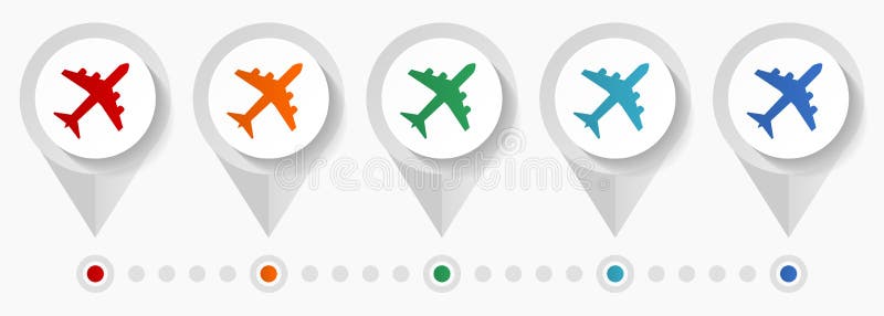 Flight Infographic stock vector. Illustration of silhouette - 34984996