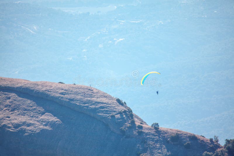 Flight with the Plane Over the Mountains Stock Photo - Image of gliding ...
