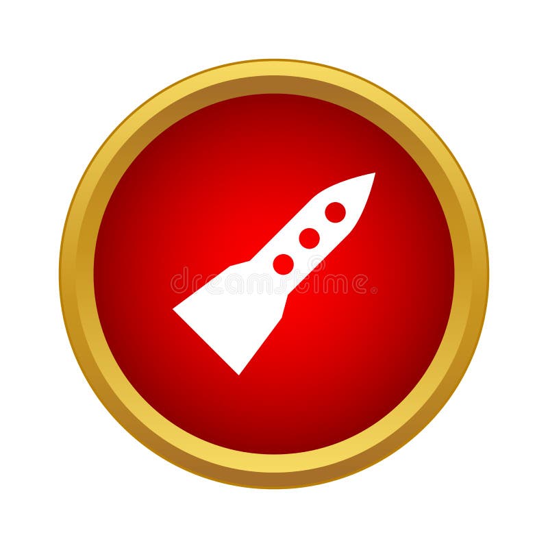 Flight Rocket Icon, Simple Style Stock Vector - Illustration of blog ...