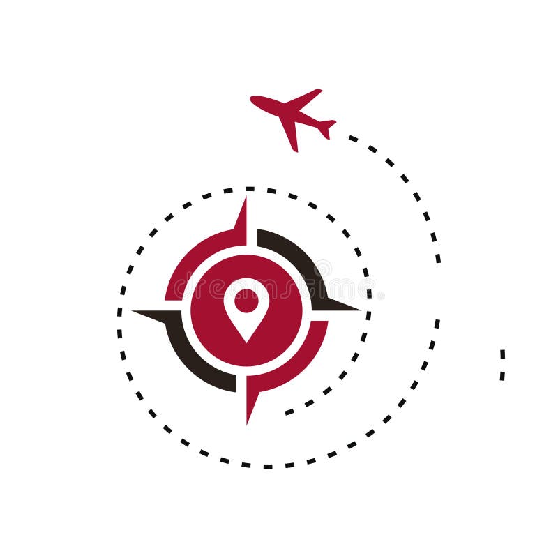 Flight Route Illustration Vector Stock Vector - Illustration of airport ...