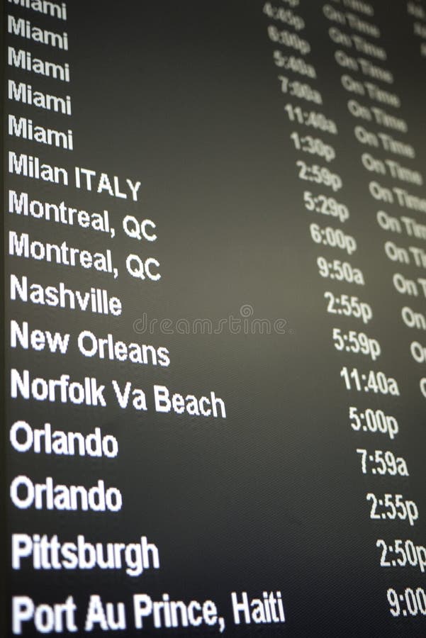 Flight schedule board stock image. Image of port, schedule - 21876401