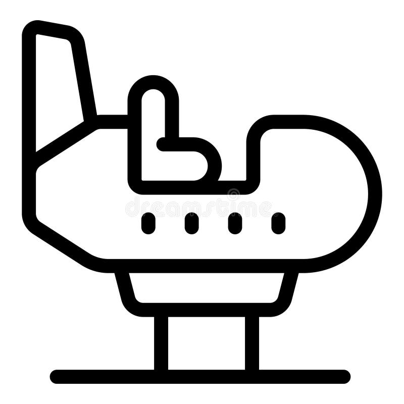 Flight Simulator Machine Standing on a Platform, Side View Stock Vector ...