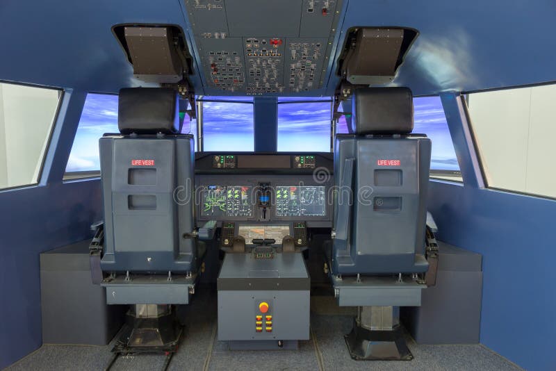 Flight Deck Simulator stock photo. Image of training - 22456478