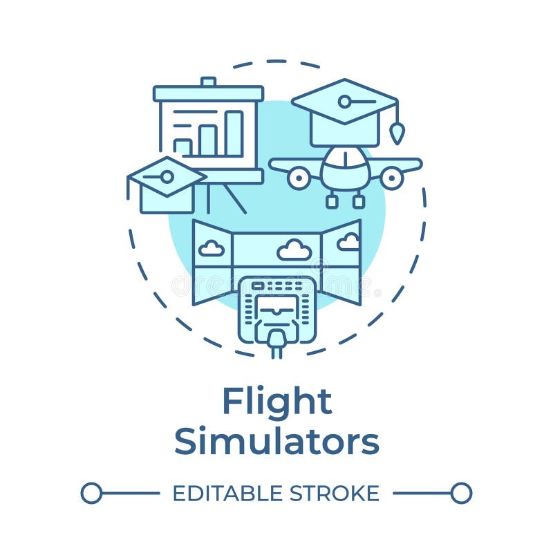 Flight Simulators Stock Illustrations – 14 Flight Simulators Stock ...