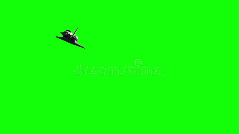 Flight of Space Shuttle. Green Screen Stock Video - Video of outer ...