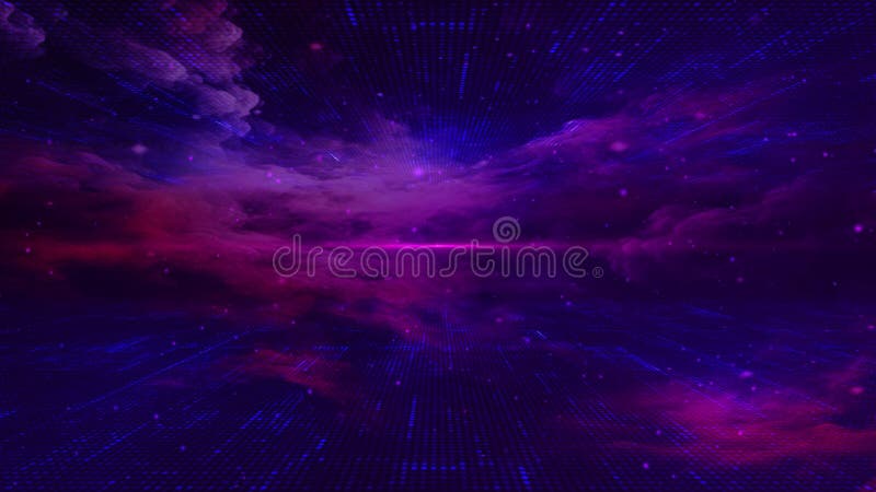 Flight in Space with Simulation of Galaxies and Nebulae. Space Flight ...