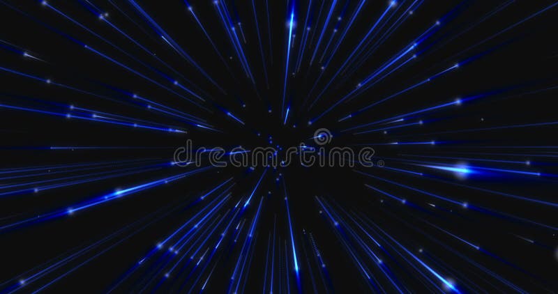 Flight through Space, Warp Speed on Deep Chroma Key Green Screen ...