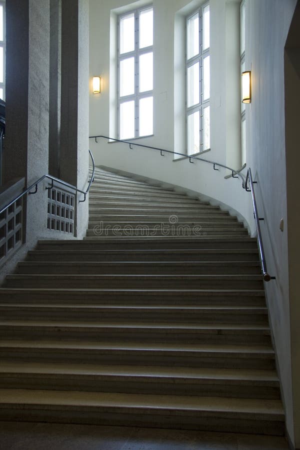 Flight of stairs stock image. Image of perspective, window - 25469547