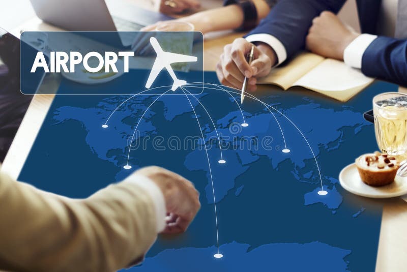 Flight Ticket Booking Destination Journey Concept Stock Image - Image ...