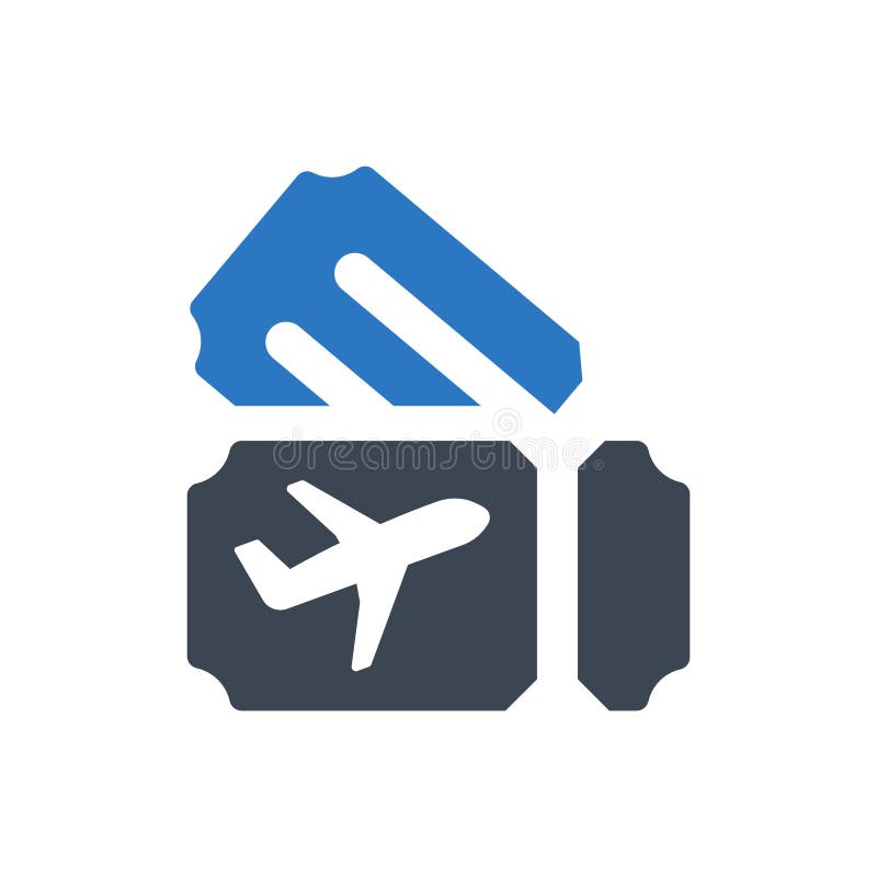 Tickets Icon Vector Sign and Symbol Isolated on White Background Stock ...