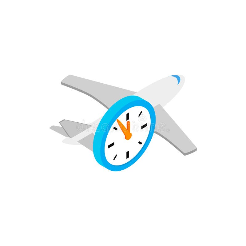 Flight Time Black Line Icon. Departure Time of a Particular Flight. May ...