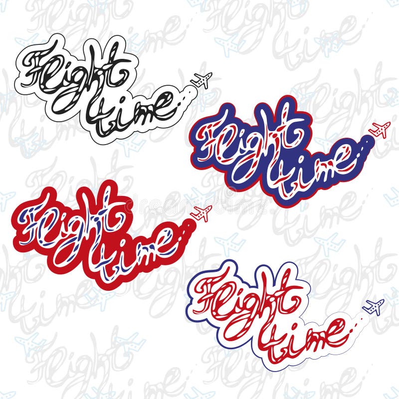 Flight time logo stock vector. Illustration of icon, travel - 79270415