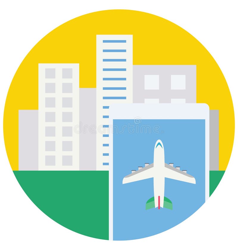 Flight Tracker Color Isolated Vector Icon that Can Be Easily Modified ...