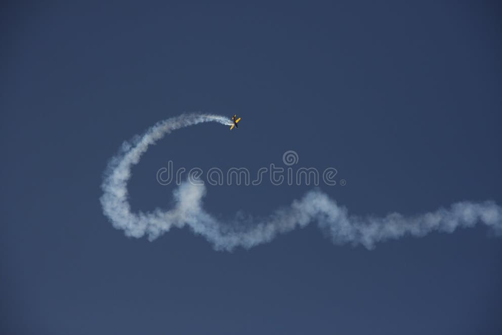 Flight trail stock image. Image of stunt, history, barnstormer - 10683417