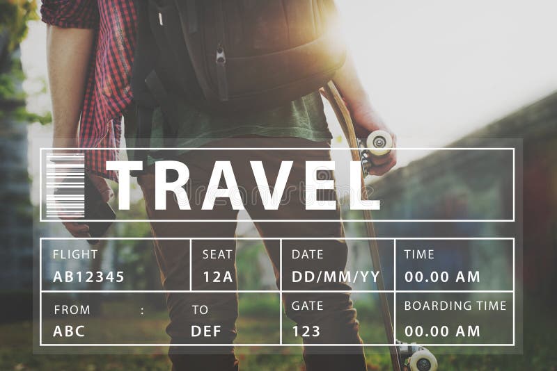 Flight Travel Vacation Holiday Destination Concept Stock Photo - Image ...