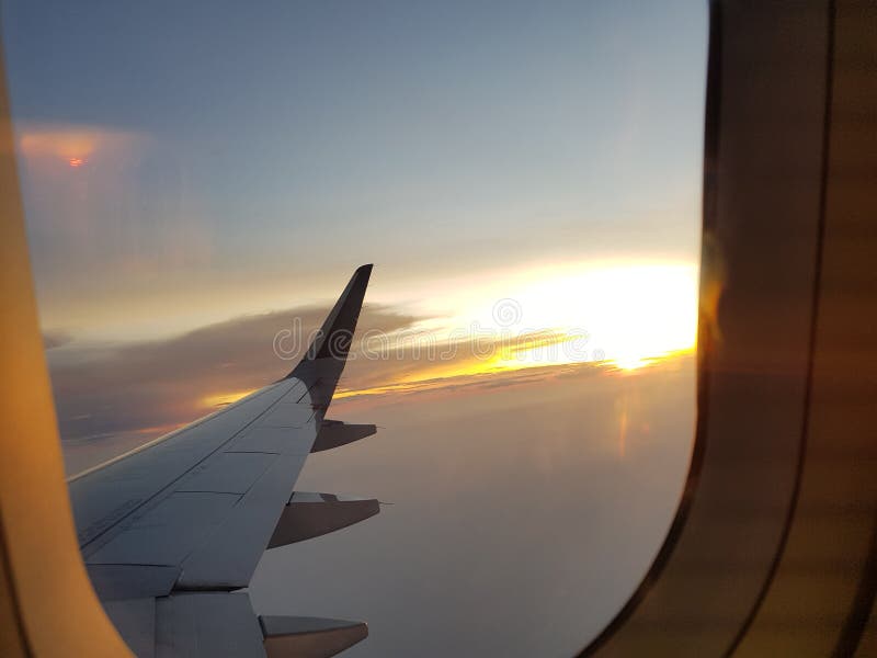 Flight view stock photo. Image of batik, sunrises, airlines - 136279782