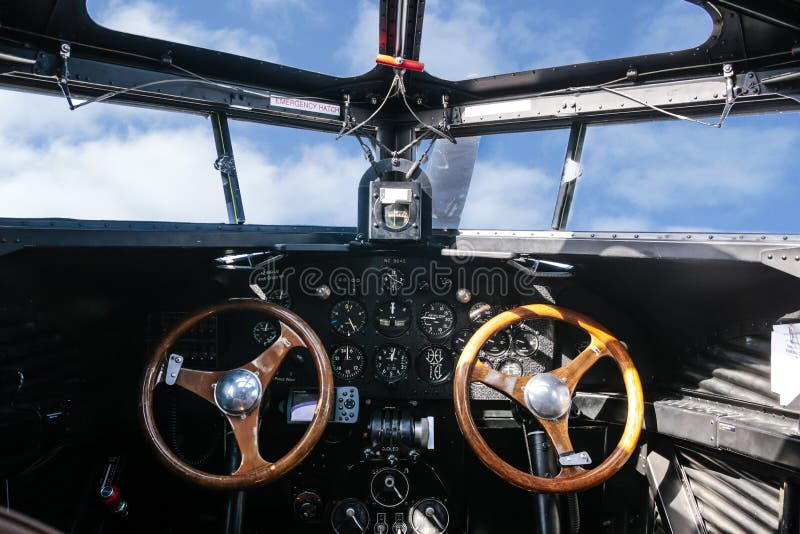 Flightdeck or Cockpit of a 1929 Ford Trimotor Editorial Photography ...