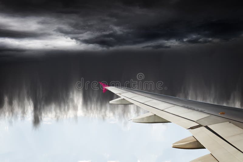 Airplane in the Sky with Blurred Background, Zoom Effect,flights in Bad ...