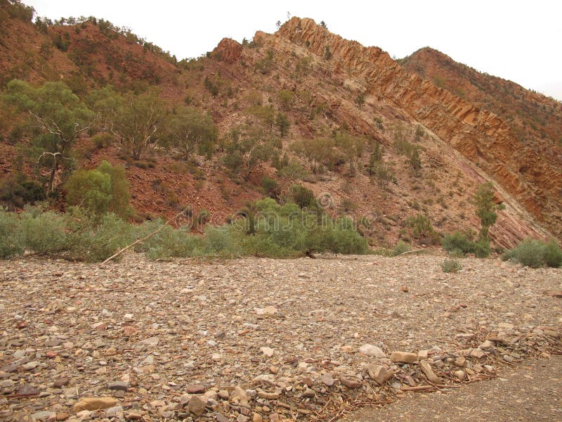 Flinders Ranges, Brachina Gorge, Australia Stock Image - Image of ...