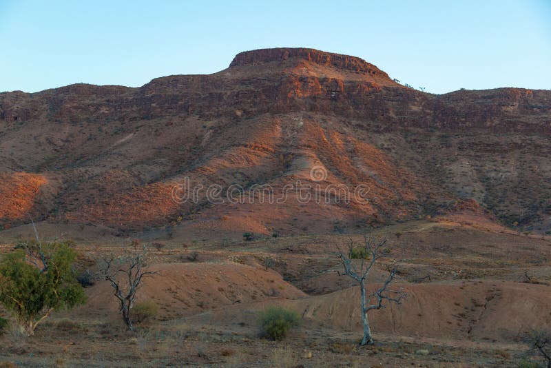 Flinders Ranges Landscape. South Australia. Stock Image - Image of ...