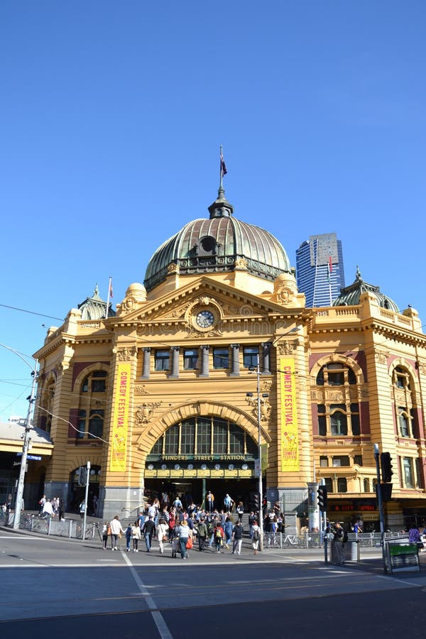 Flinders Street Station editorial photography. Image of historic - 77033262