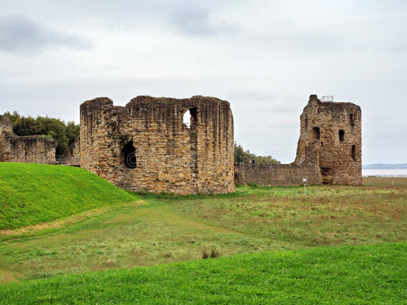 Flint Castle North Wales by the Side of the Dee Estuary Editorial Image ...