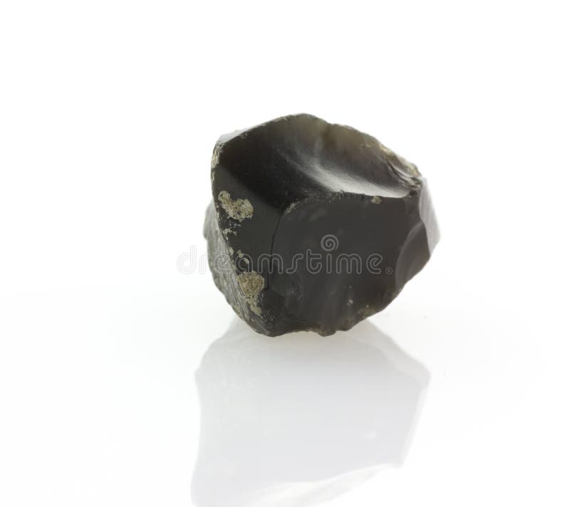 Flint stone isolated stock image. Image of element, rock - 61427715