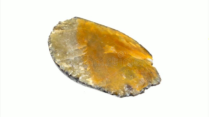 Flint on a White Isolated Background Stock Footage - Video of white ...