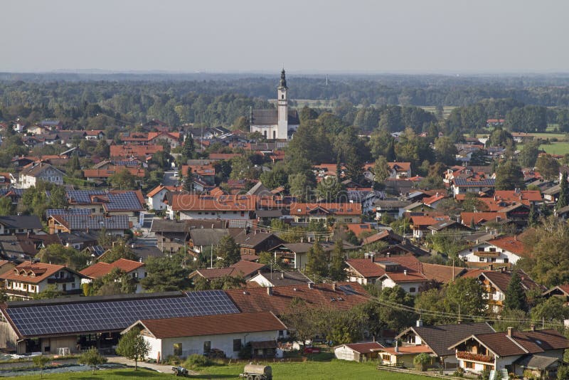 Flintsbach at Inn stock image. Image of settlement, mountains - 80031905