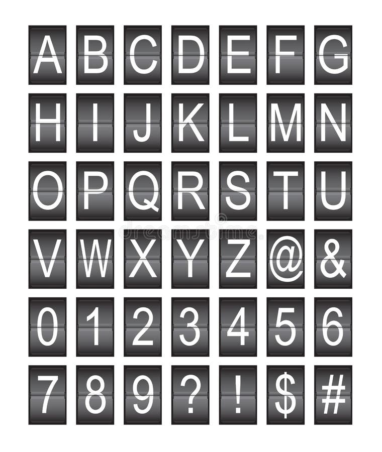 Flip Alphabet Vector, Alphabet Character Stock Vector - Illustration of ...