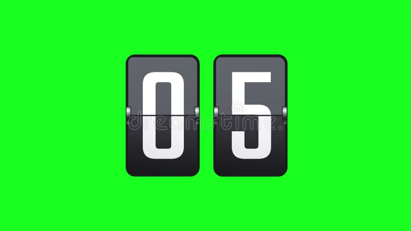 Flip Black Scoreboard. 10 Seconds Flip Countdown Timer Stock Video ...