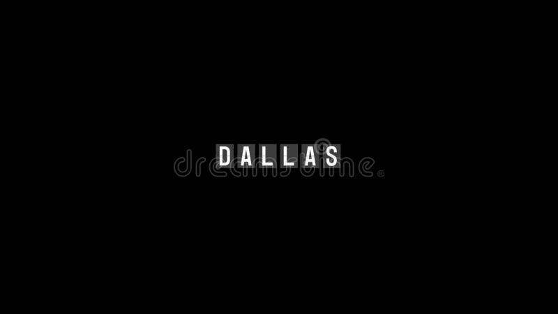 Flip Board of Text Dallas 4k Stock Video - Video of creativity ...