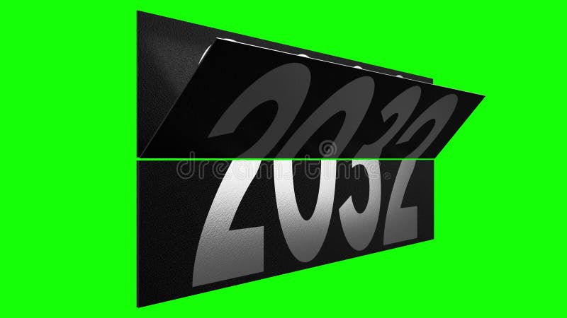 Flip Calendar Changing Years from 2025 To 2040 Stock Video - Video of ...