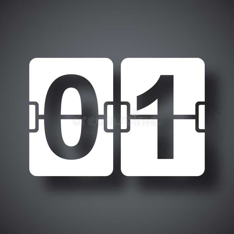Flip Calendar Icon with a Marked Date on Transparent Background. Task ...
