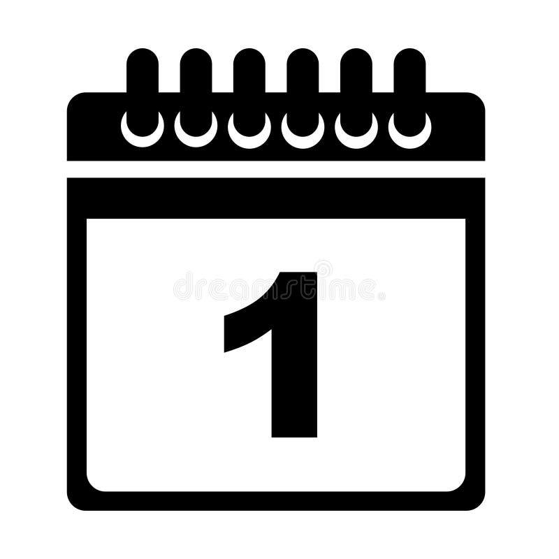 Flip Calendar Vector Icon In Flat Design Style. Paper Organizer Stock ...