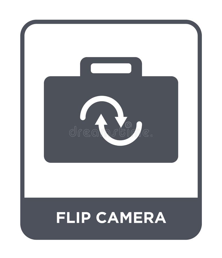 Flip Camera Icon in Trendy Design Style. Flip Camera Icon Isolated on ...