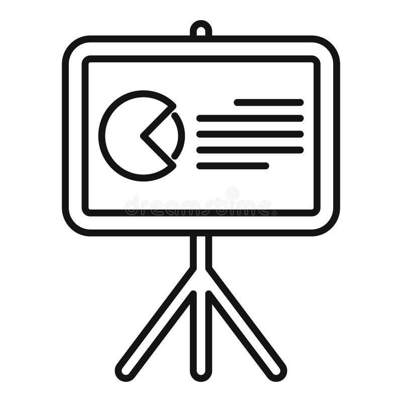 Flip Chart with Analytics Graph for Business Presentation Stock Vector ...