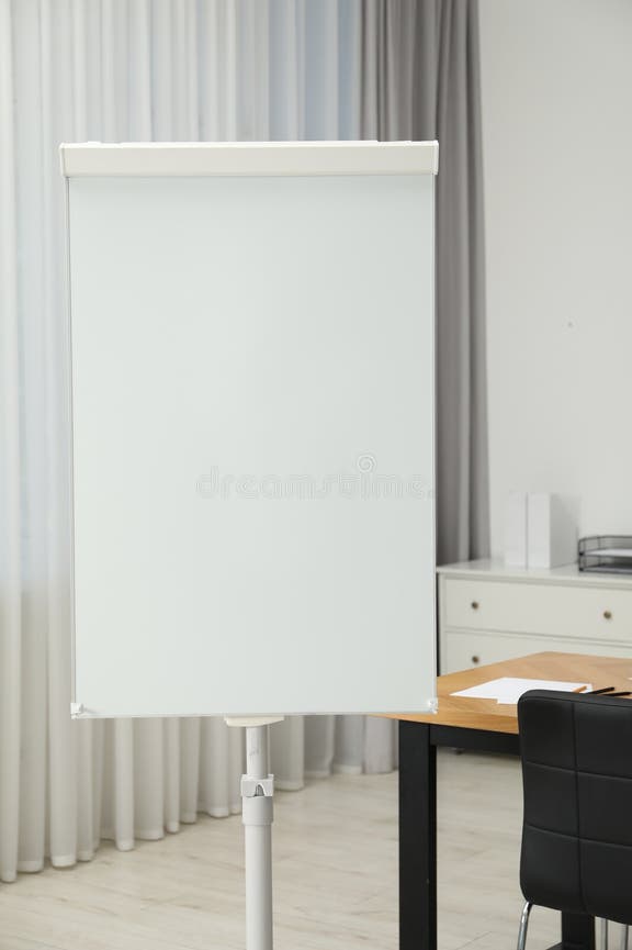 Flip Chart in Conference Room. Mockup for Design Stock Photo - Image of ...