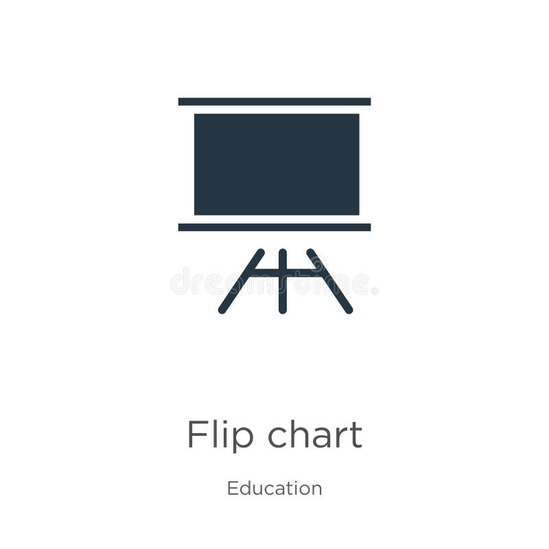 Flip Chart Icon Vector. Trendy Flat Flip Chart Icon from Education ...