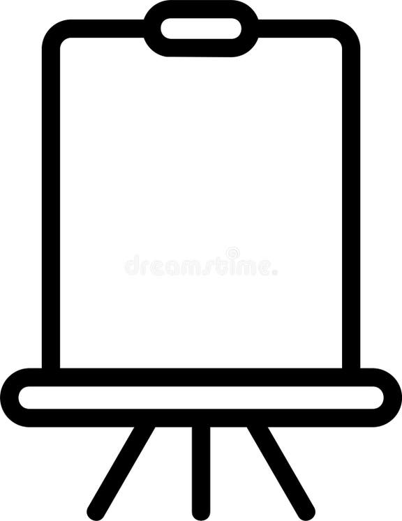 Flip Chart Vector Icon stock vector. Illustration of education - 388688926