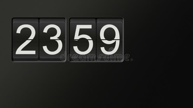 Flip Clock Animation Counting from 00:00 To 23:59 with White Numbers on ... Flip Clock Animation Counting from 00:00 To 23:59 with White Numbers on ...