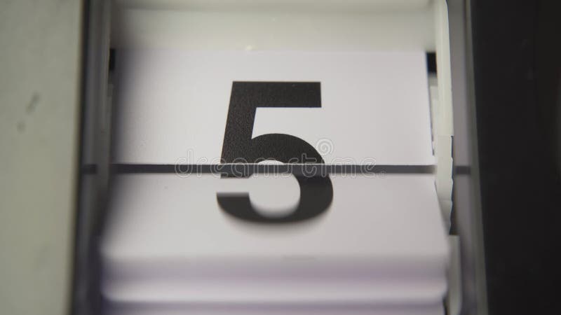 A Flip Clock Countdown from 10 To 1 Stock Footage - Video of happy ...