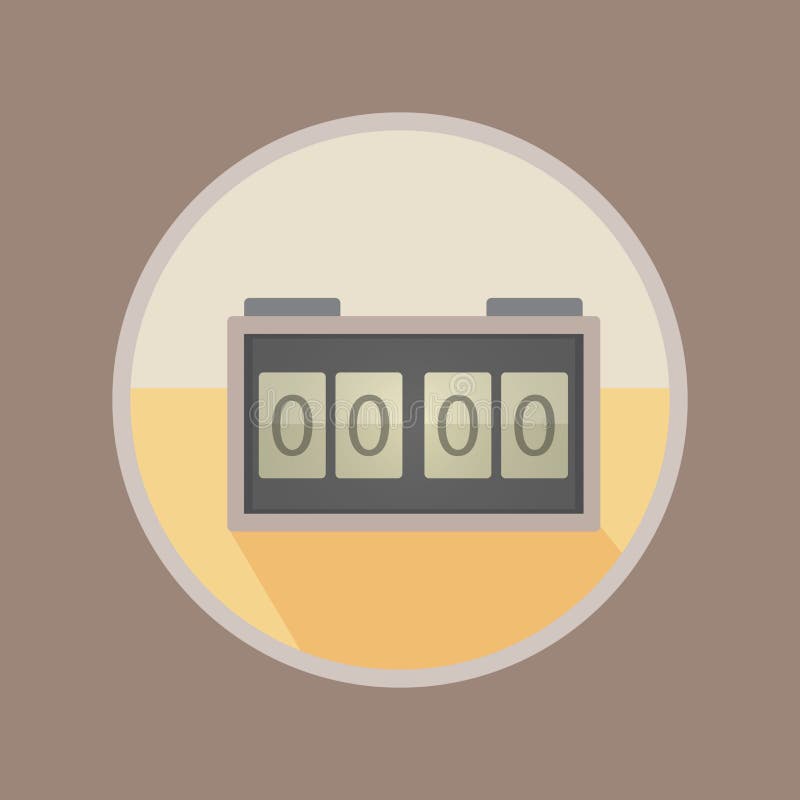 Flip Clock. Vector Illustration Decorative Design Stock Vector ...