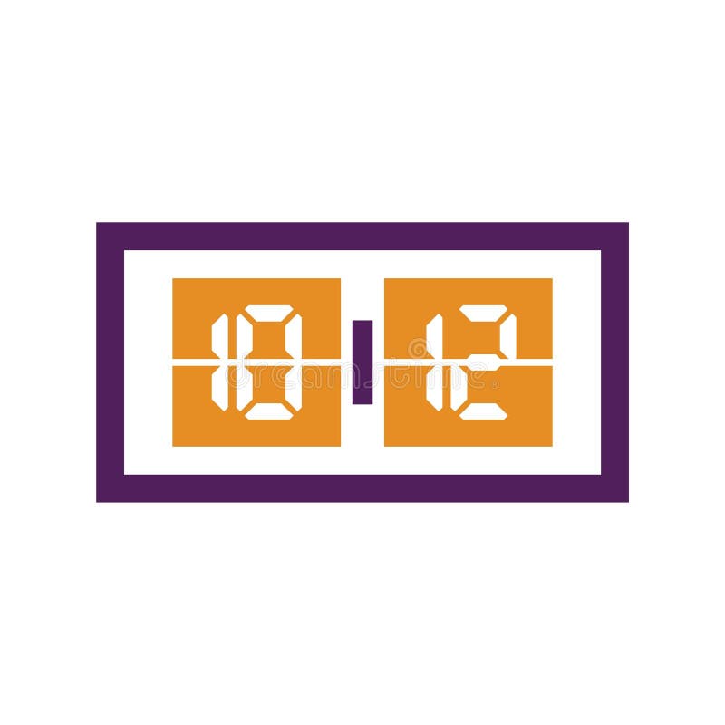 Flip Clock. Vector Illustration Decorative Design Stock Vector ...