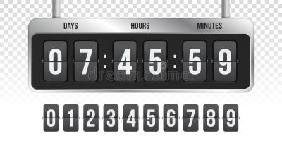 Countdown Font Stock Illustrations – 9,887 Countdown Font Stock ...