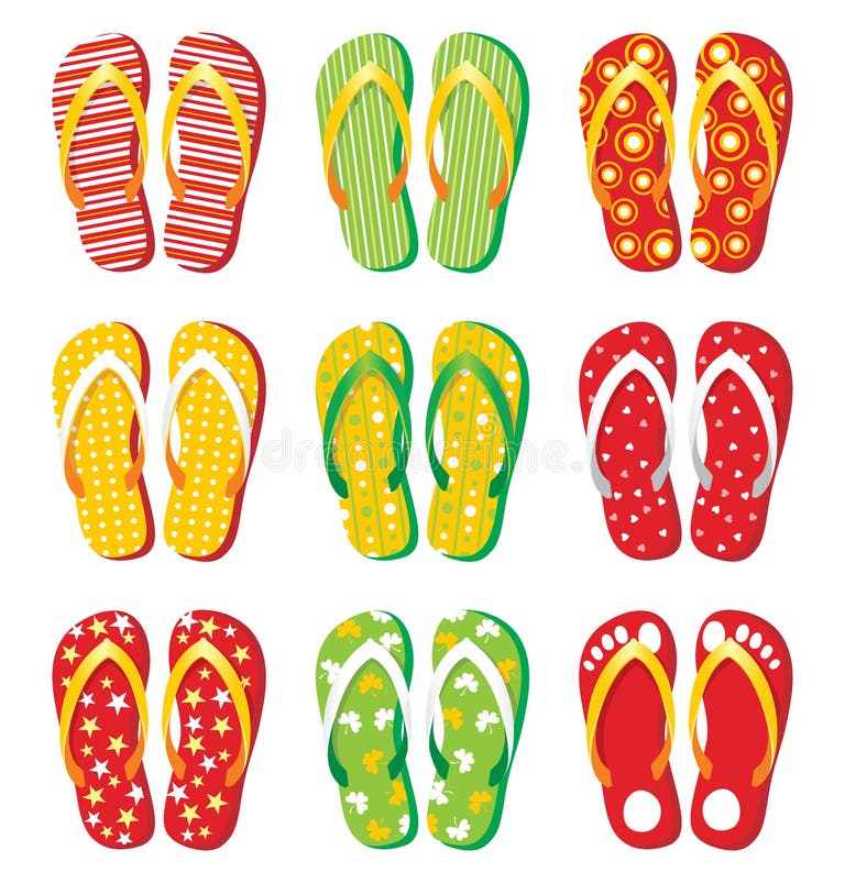 Flip Flop Clip Art Stock Illustrations – 334 Flip Flop Clip Art Stock ...