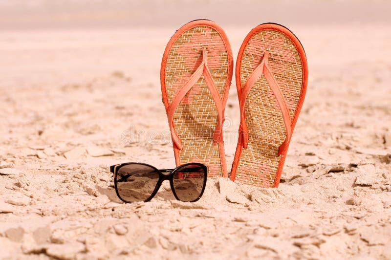 Flip flops on fence stock image. Image of cockel, summer - 19433915