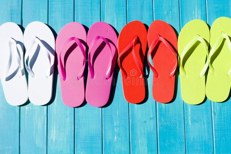 Flip flops stock photo. Image of single, white, sandals - 31865858