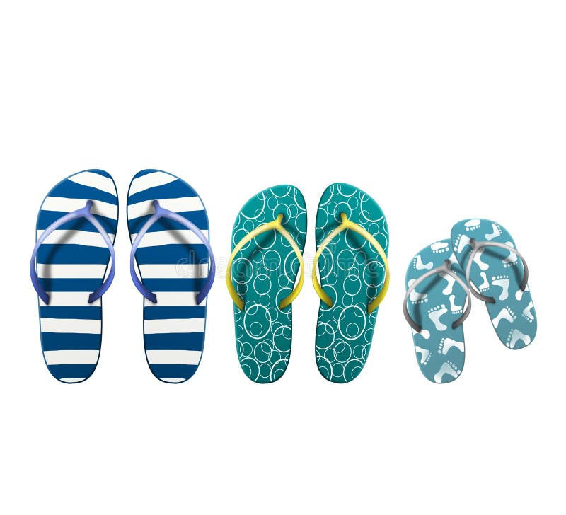 Flip-flops stock illustration. Illustration of tourism - 34032184