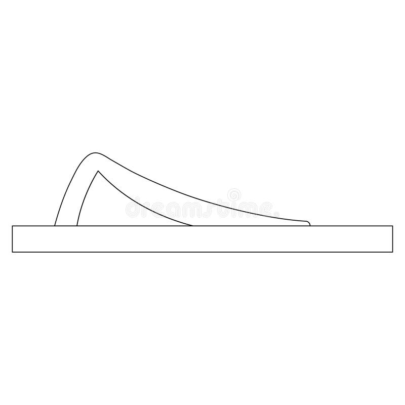 Flip-flops logo vector stock illustration. Illustration of continuous ...